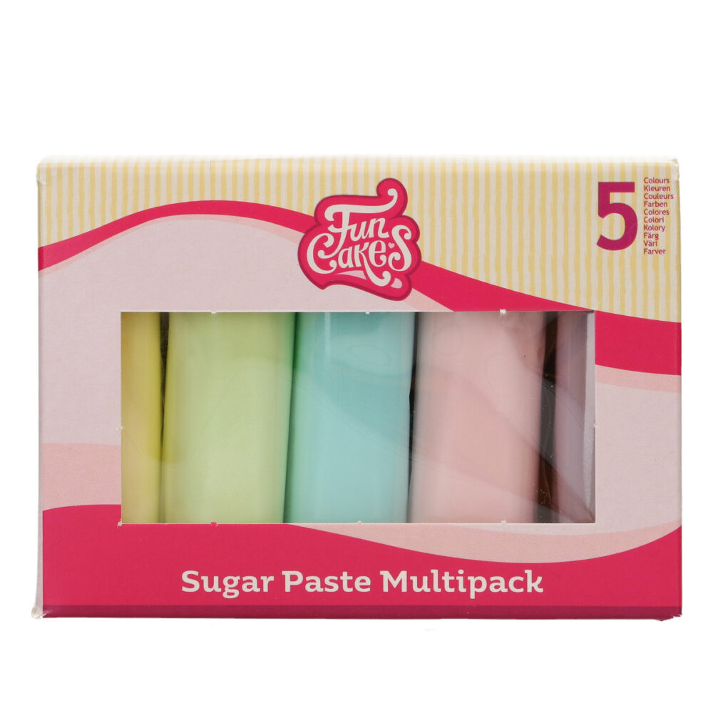 Sugar Paste Multipack Pastel Colours - FunCakes