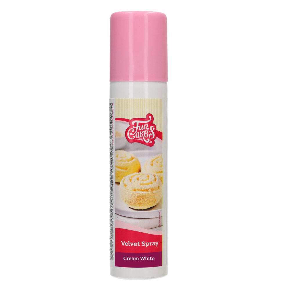 Velvet Spray Cream White - FunCakes
