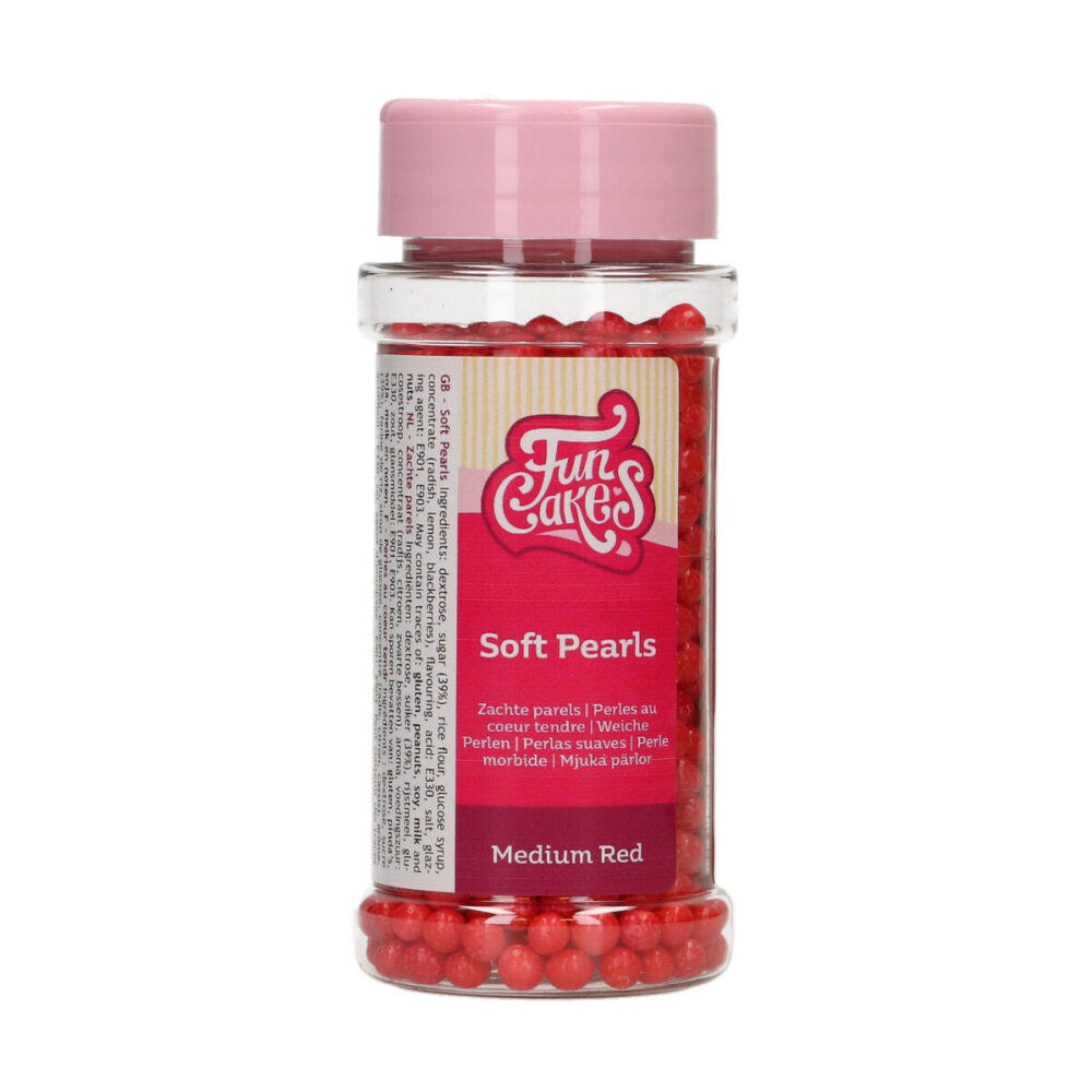Soft Pearls Medium Red - FunCakes