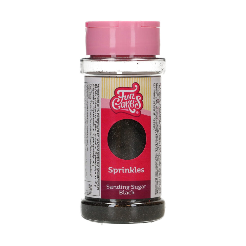 Sanding Sugar Black - FunCakes