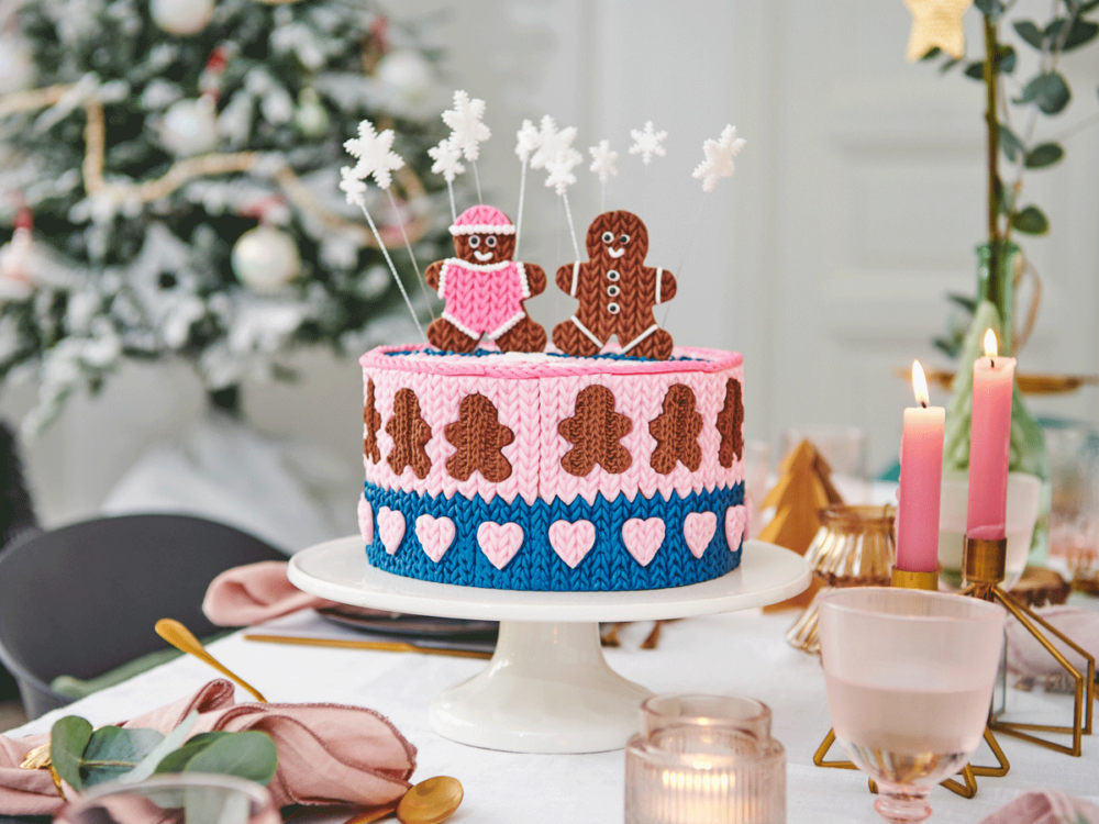 Knitted Christmas cake - FunCakes