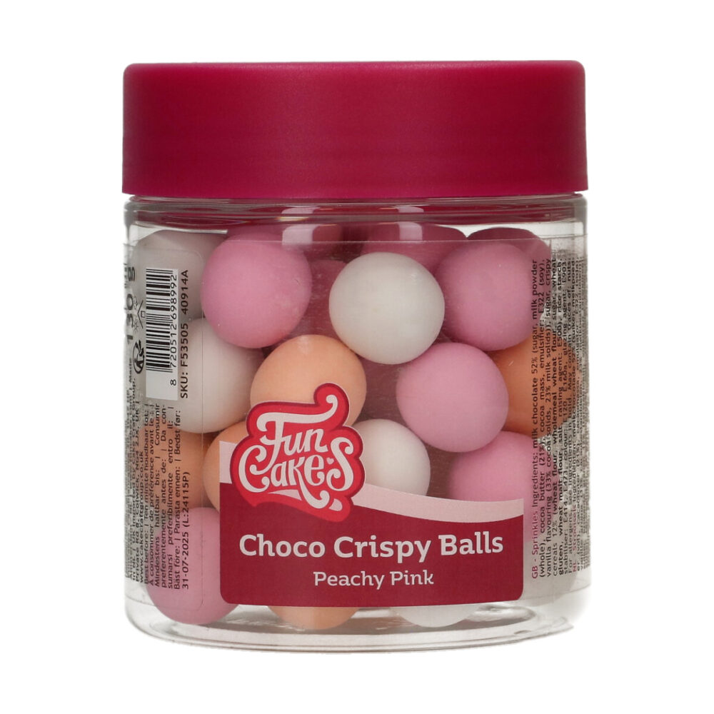 Choco Crispy Balls Peachy Pink - FunCakes