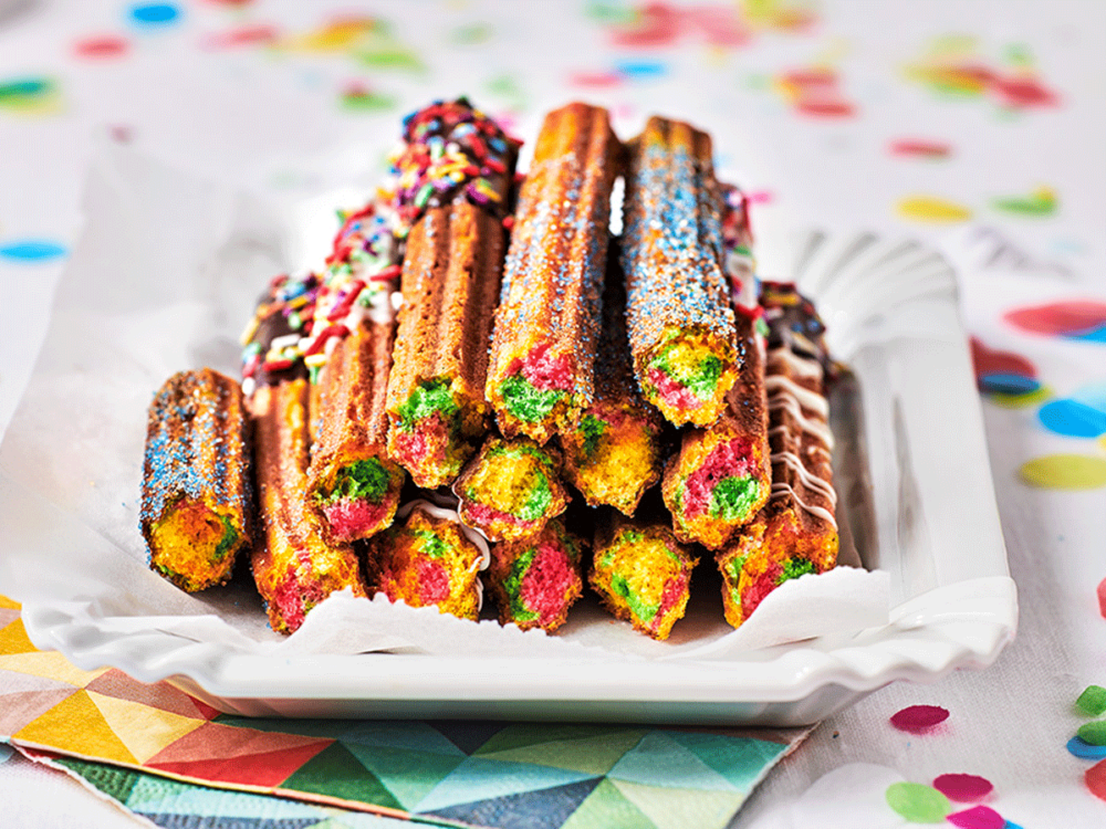 Rainbow Churros - FunCakes