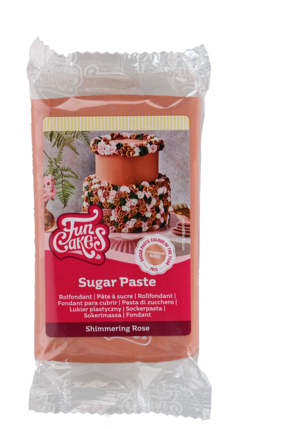 Sugar Paste Shimmering Rose - FunCakes