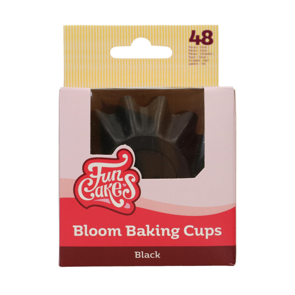 Bloom Baking Cups Black - FunCakes