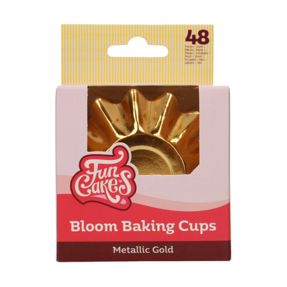 Bloom Baking Cups Metallic Gold - FunCakes