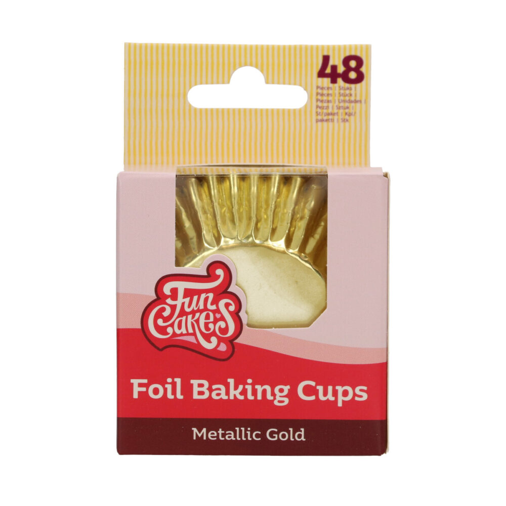 Foil Baking Cups Metallic Gold - FunCakes