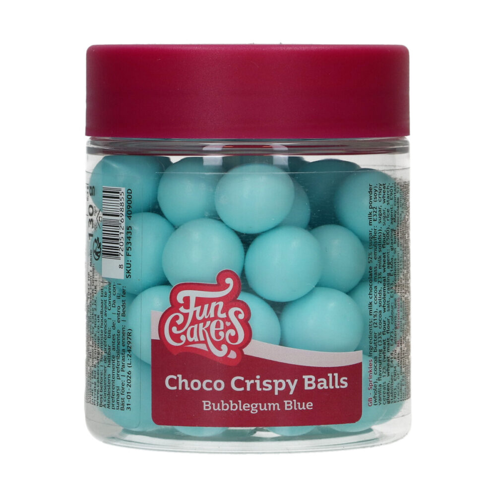 Choco Crispy Balls Bubblegum Blue - FunCakes