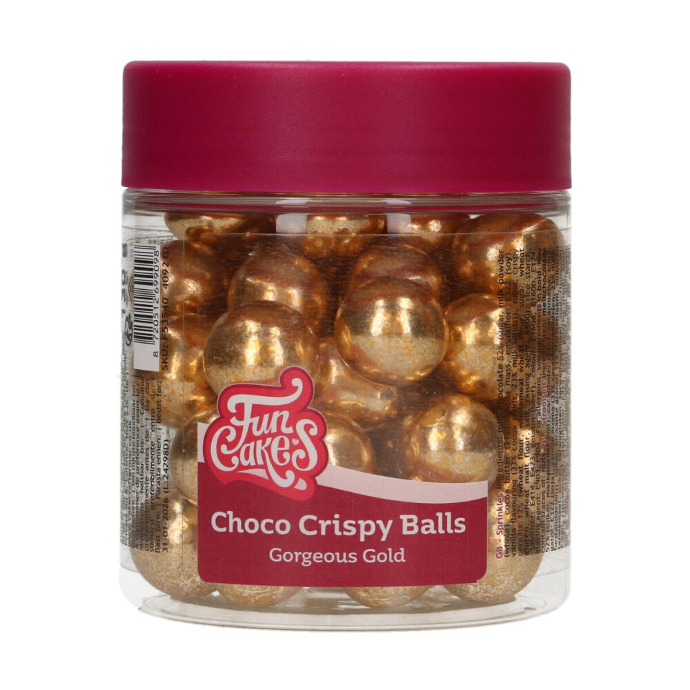 Choco Crispy Balls Gorgeous Gold - FunCakes