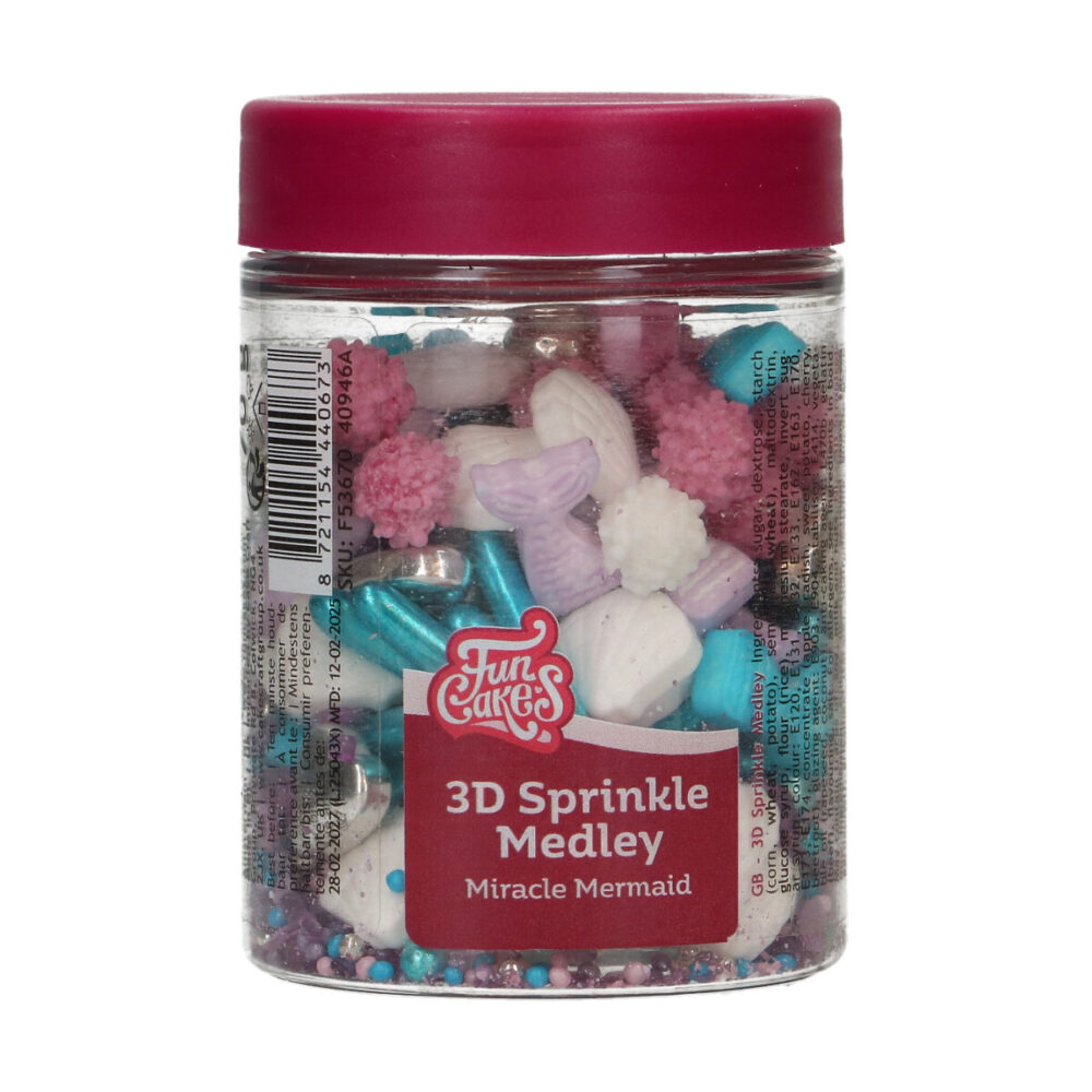 3D Sprinkle Medley Miracle Mermaid - FunCakes