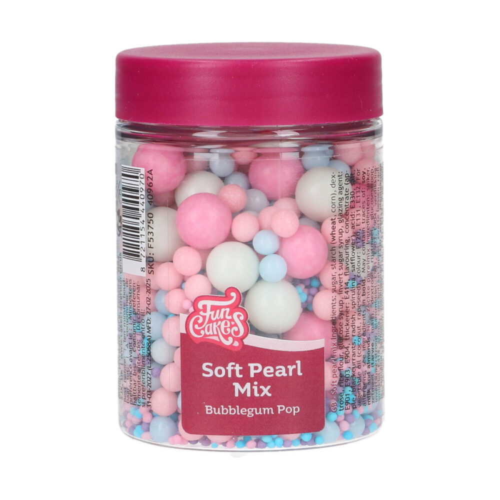 Soft Pearls Mix Bubblegum Pop - FunCakes