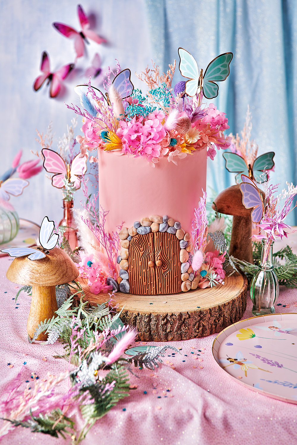 Fairy cake met droogbloemen - FunCakes
