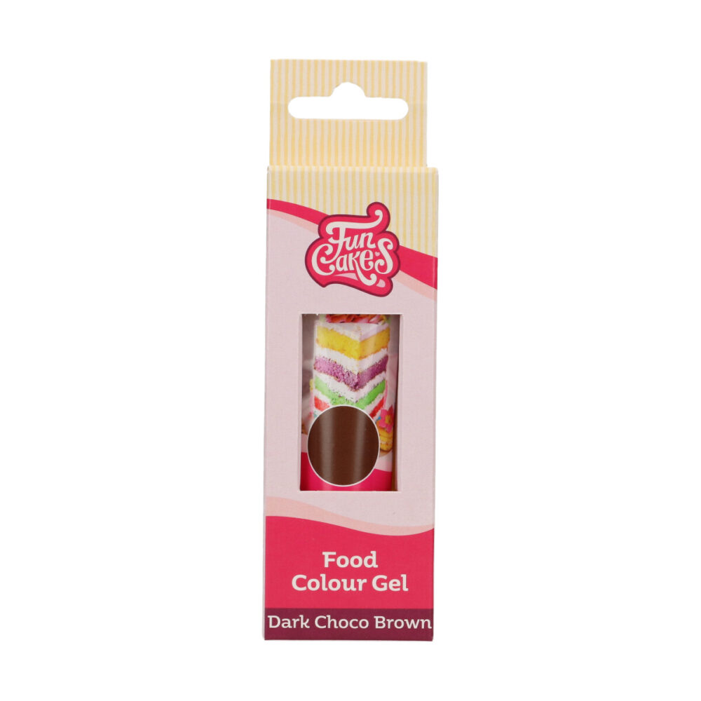 Food Colour Gel Dark Choco Brown - FunCakes