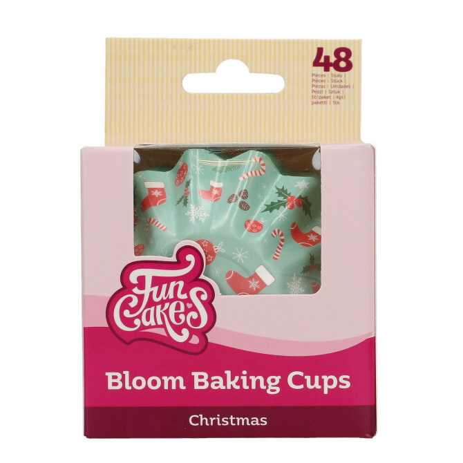 Bloom Baking Cups Christmas - FunCakes