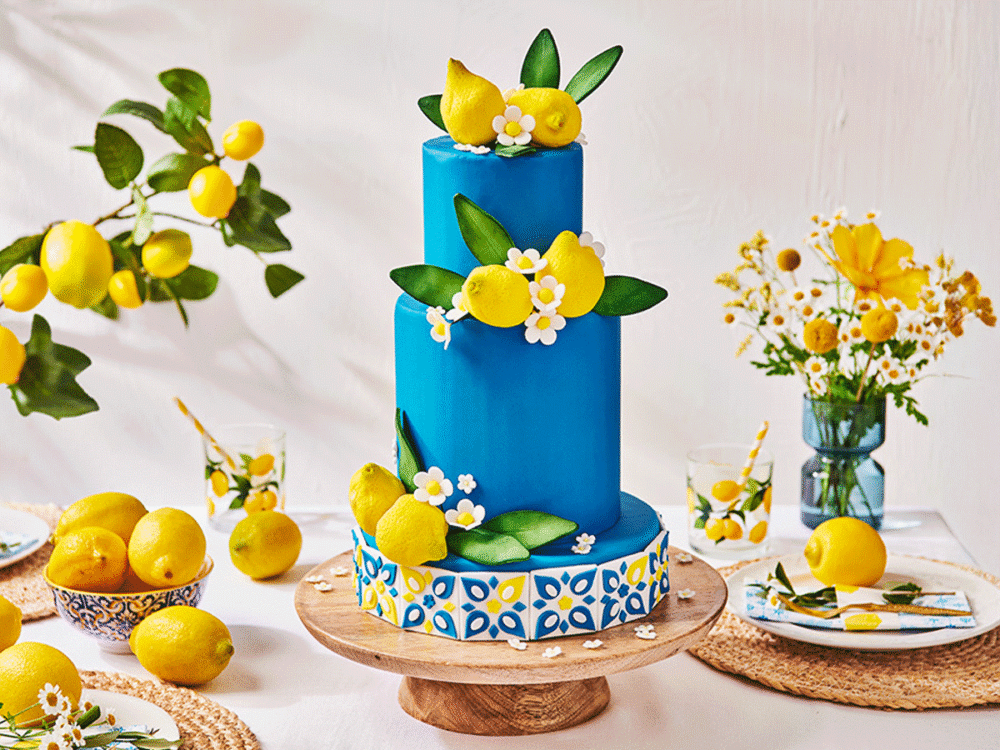 Bella Blue Lemon Cake - FunCakes