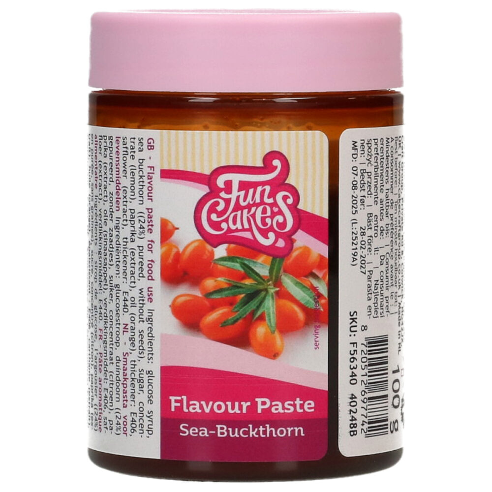 Flavour Paste Sea Buckthorn - FunCakes