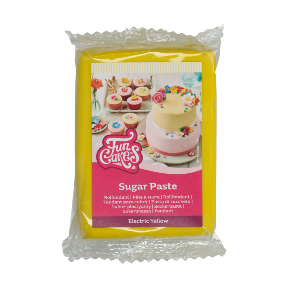 Sugar Paste Electric Yellow - FunCakes
