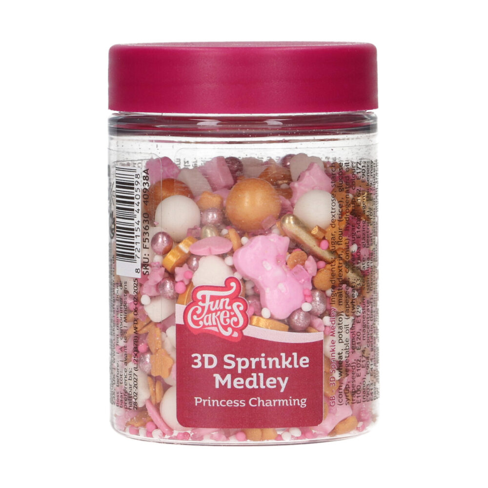 3D Sprinkle Medley Princess Charming - FunCakes