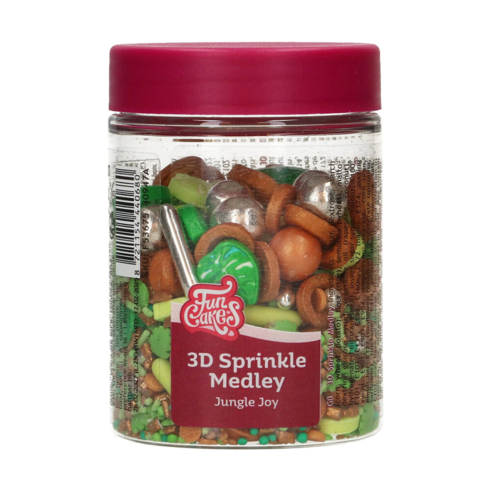 3D Sprinkle Medley Jungle Joy - FunCakes
